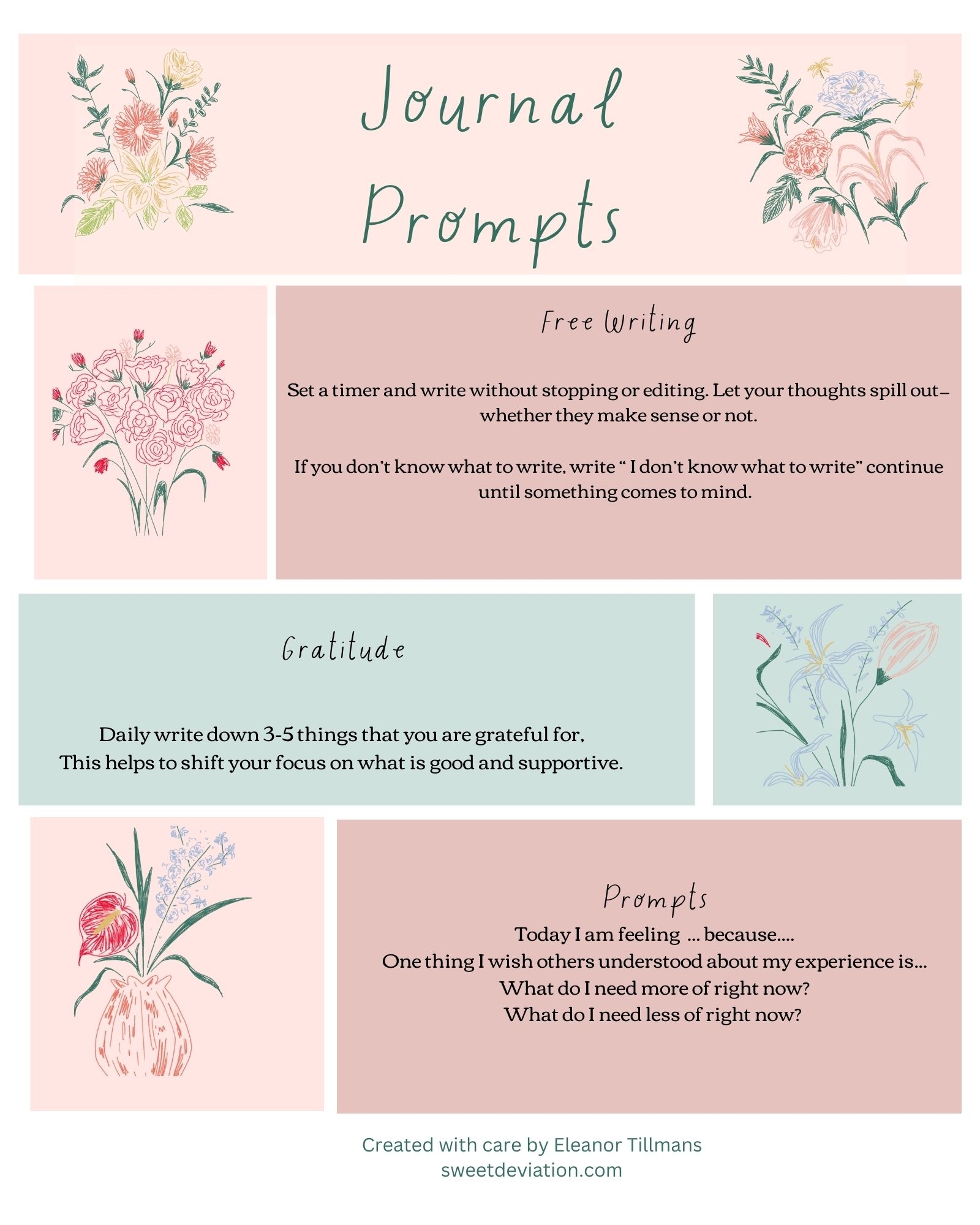Journaling for Family Support Groups - SWEET DEVIATION
